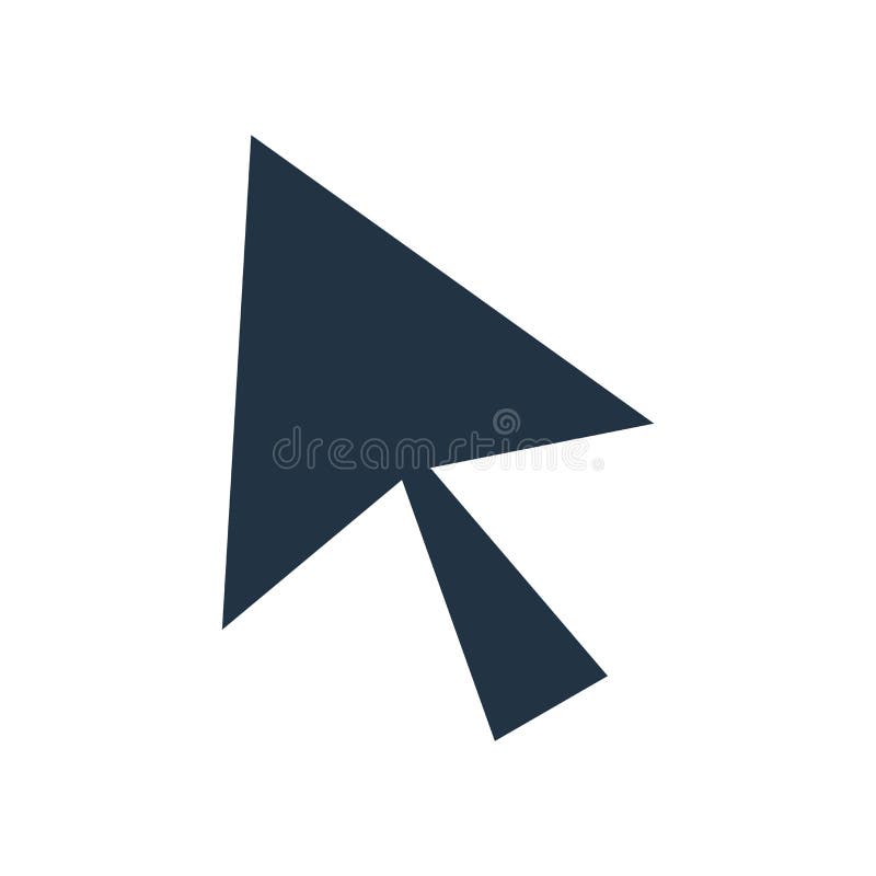 Cursor Icon Vector Isolated on White Background, Cursor Sign Stock ...