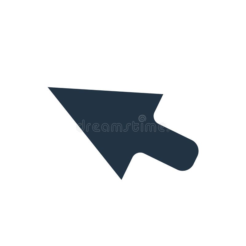 Cursor Icon Vector Isolated on White Background, Cursor Sign Stock ...