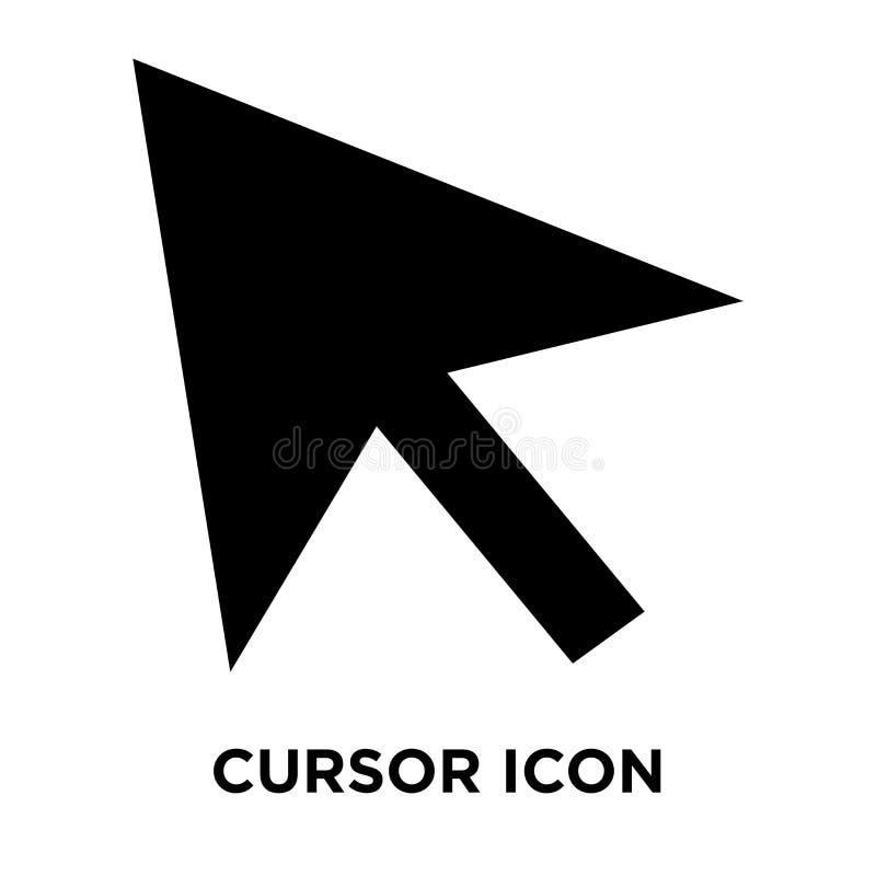 Cursor Icon Vector Isolated on White Background, Logo Concept of Stock ...