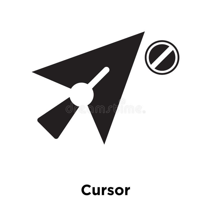Cursor Icon Vector Isolated on White Background, Logo Concept of Stock ...