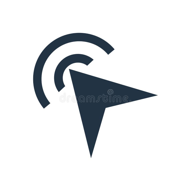 Cursor Icon Vector Isolated on White Background, Cursor Sign Stock ...