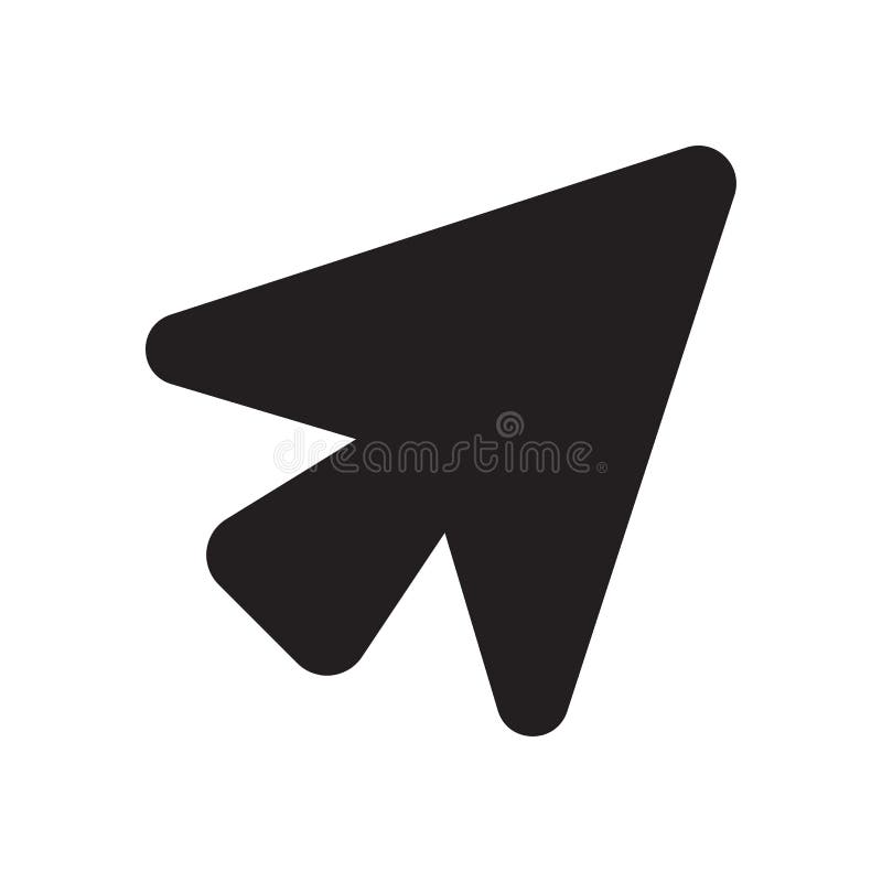 Cursor Icon Vector Isolated On White Background, Logo Concept Of Stock ...