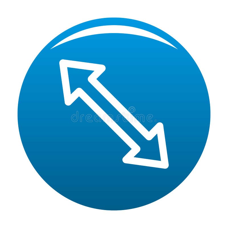 Cursor Increase Element Icon Blue Stock Illustration - Illustration of ...