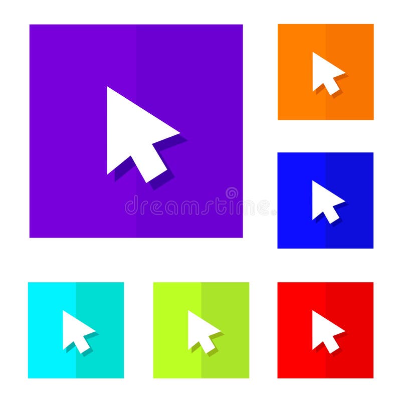 Cursor-Taste Vector Illustrationssymbol Stock Abbildung - Illustration ...