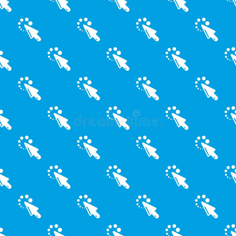 Cursor Loading Pattern Vector Seamless Blue Stock Vector - Illustration ...