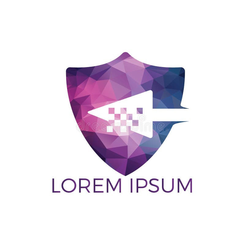 Cursor Logo Design Concept. Pixel Arrow Logo Design. Stock Vector ...