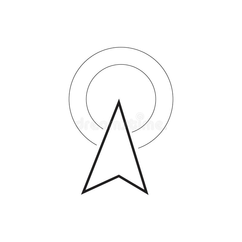 Cursor logo stock vector. Illustration of hand, shape - 196373511