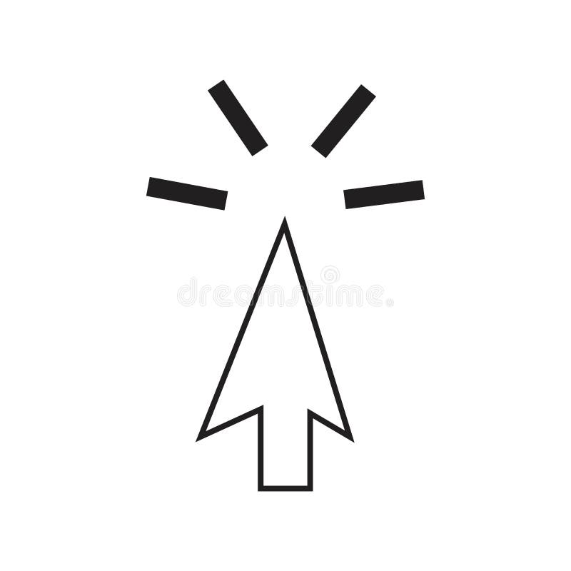 Cursor logo stock vector. Illustration of black, hand - 196373525
