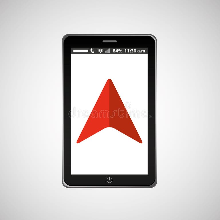 Cursor Mobile Phone Navigation Stock Vector - Illustration of element ...