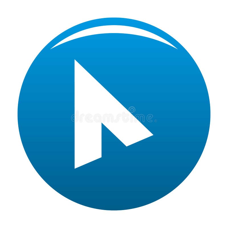 Cursor Modern Element Icon Blue Vector Stock Vector - Illustration of ...