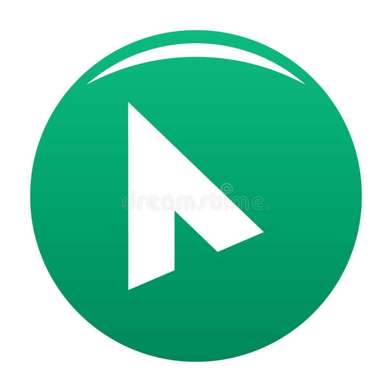 Cursor Modern Element Icon Vector Green Stock Vector - Illustration of ...