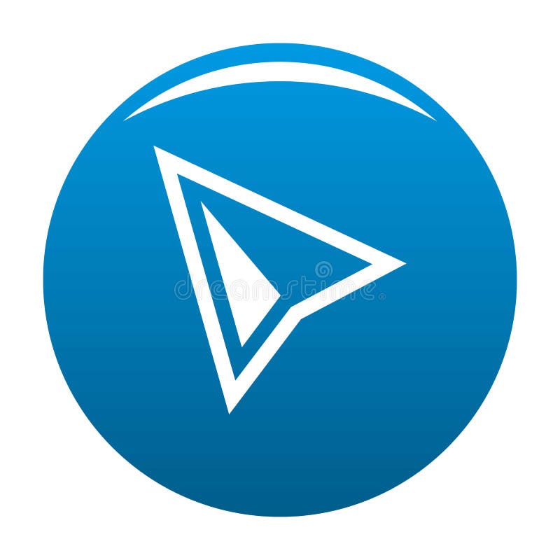 Cursor Modern Icon Blue Vector Stock Vector - Illustration of graphic ...