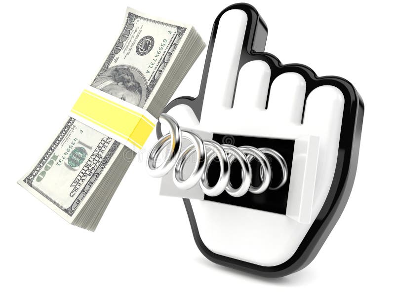 Cursor And Dollar Sign (clipping Path Included) Stock Illustration ...