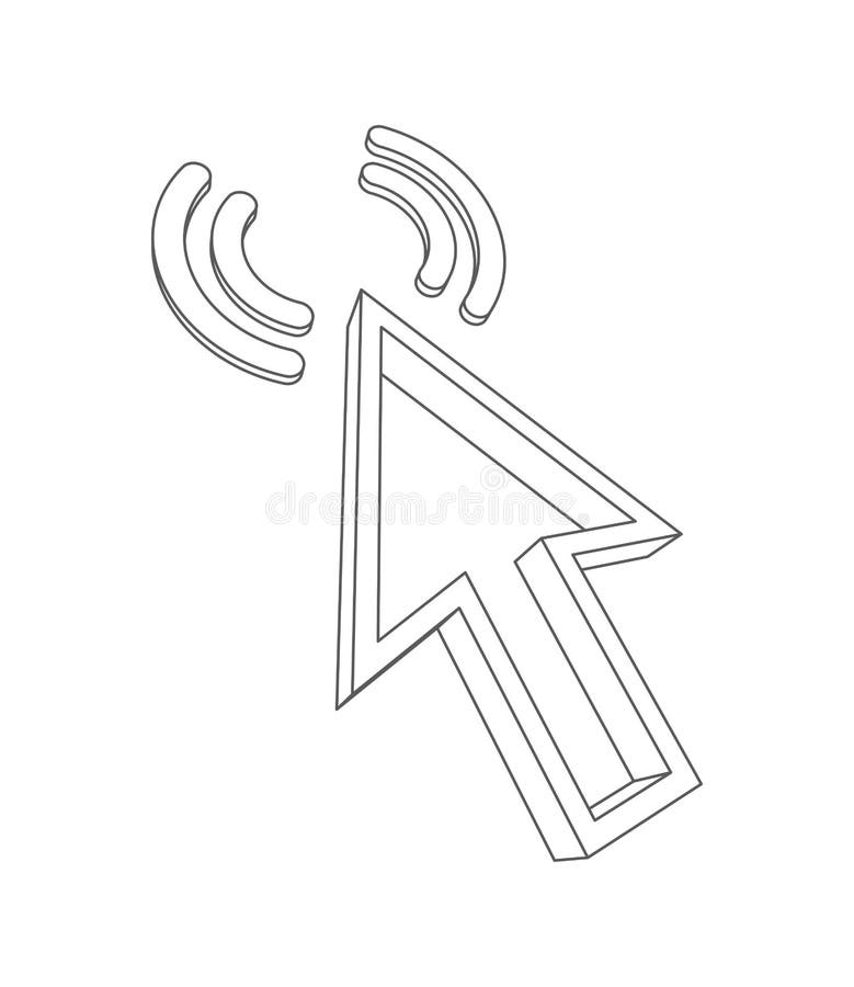 Cursor Mouse - Arrow Pointer Icon Stock Vector - Illustration of icon ...