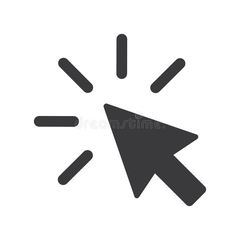 Cursor Mouse Icon Flat Design Vector Illustration Stock Vector ...