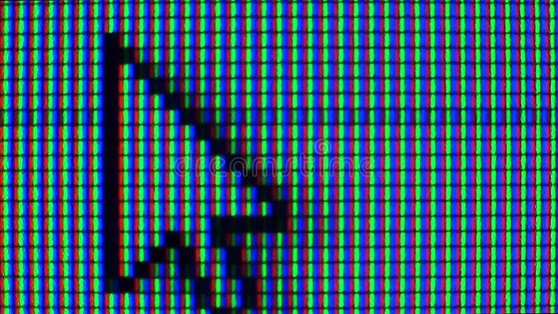 Cursor Moves Across the Screen. RGB Pixels Stock Video - Video of pixel ...