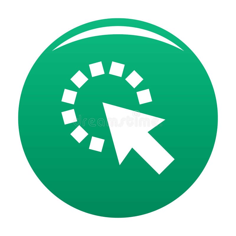 Cursor Pixel Icon Vector Green Stock Vector - Illustration of direction ...
