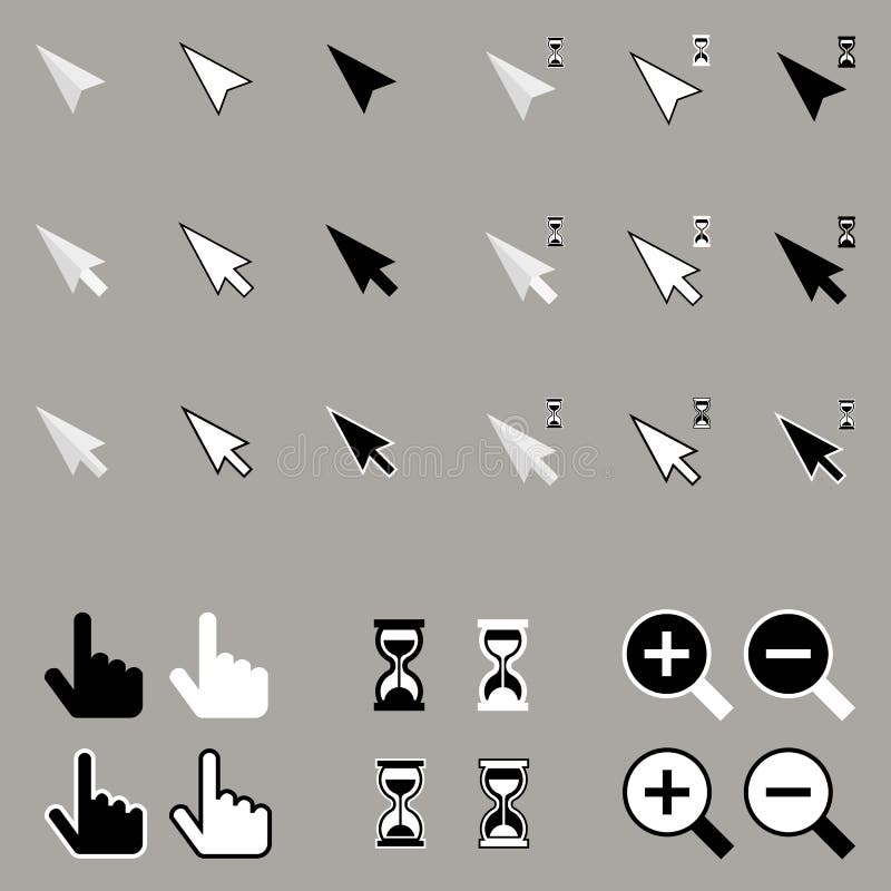 Cursor pointer icons. stock vector. Illustration of information - 57521740