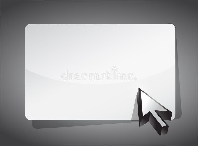 Cursor Pointing To Blank Board Stock Illustrations – 4 Cursor Pointing ...