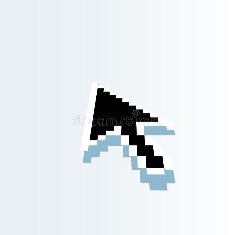 Cursor preto da seta ilustração do vetor. Ilustração de ponto - 10027632