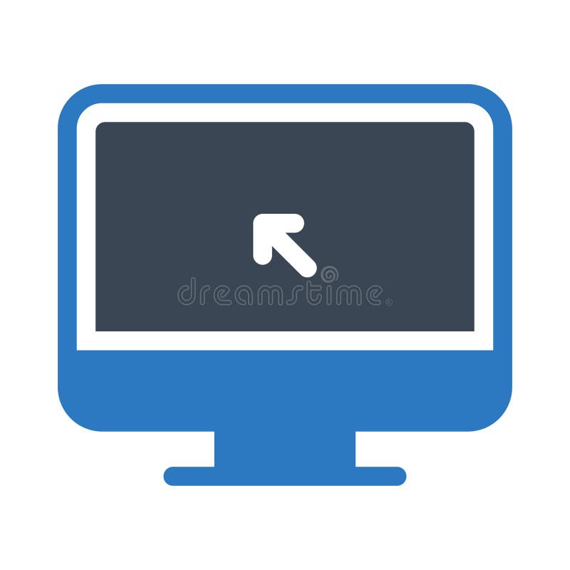 Cursor Screen Vector Glyph Color Icon Stock Illustration - Illustration ...