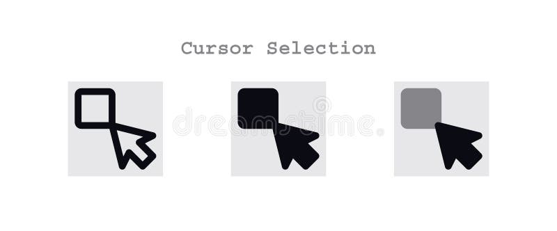 Cursor selection icons set stock vector. Illustration of pick - 270710936