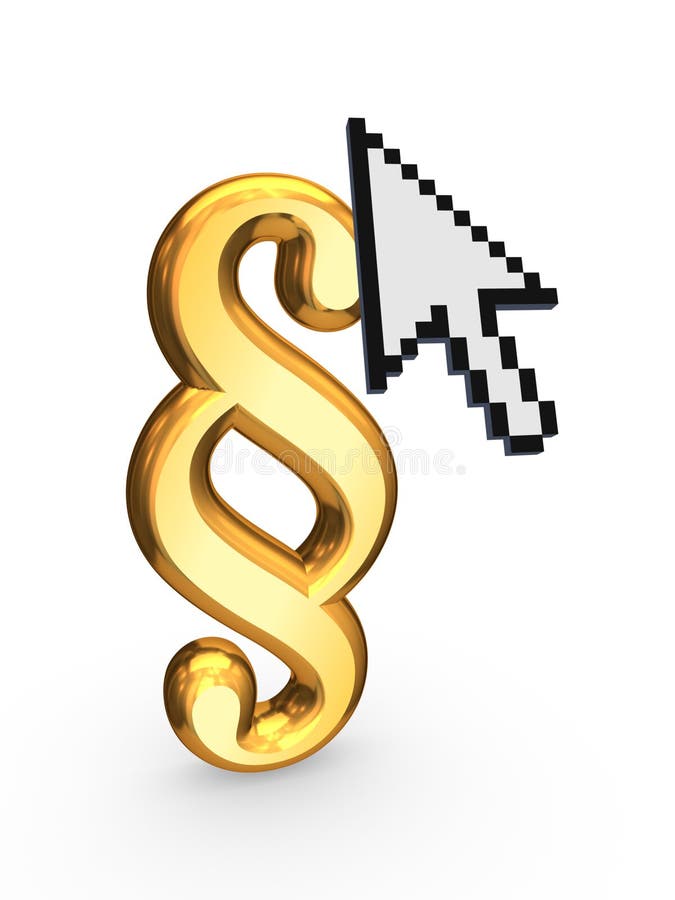 Cursor and Symbol of Paragraph. Stock Illustration - Illustration of ...