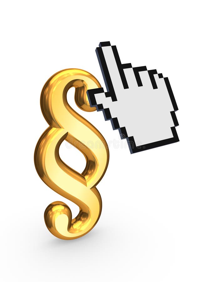 Cursor and Symbol of Paragraph. Stock Illustration - Illustration of ...