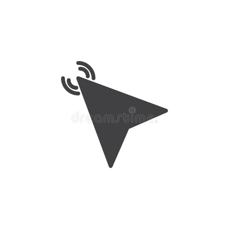 Cursor Tap Clicking Vector Icon Stock Vector - Illustration of point ...