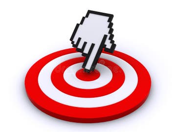 Cursor on target stock illustration. Illustration of render - 37495506