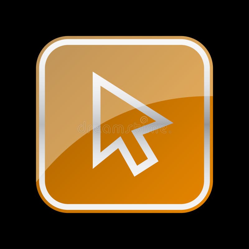 Cursor-Taste Vector Illustrationssymbol Stock Abbildung - Illustration ...