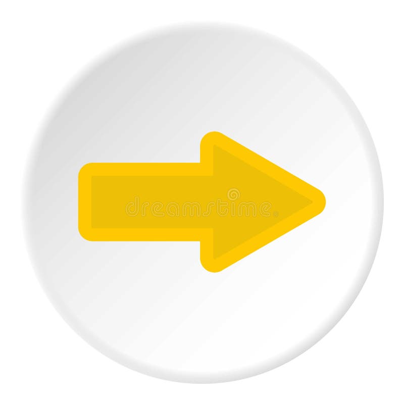 Cursor To Right Icon Circle Stock Vector - Illustration of choice ...