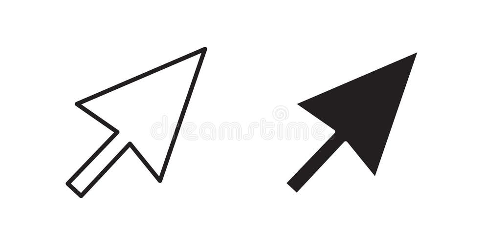 Cursor vecor icon set stock vector. Illustration of website - 340707463