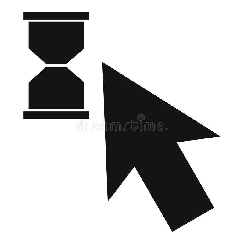 Cursor Wait Icon, Simple Black Style Stock Illustration - Illustration ... Cursor Wait Icon, Simple Black Style Stock Illustration - Illustration ...