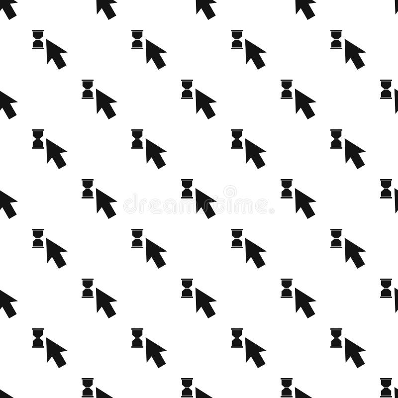 Cursor Wait Pattern Seamless Vector Stock Vector - Illustration of ...