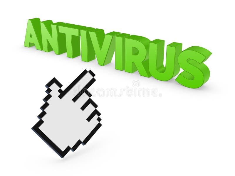 Cursor and word VIRUS. stock image. Image of fist, pixel - 34447747
