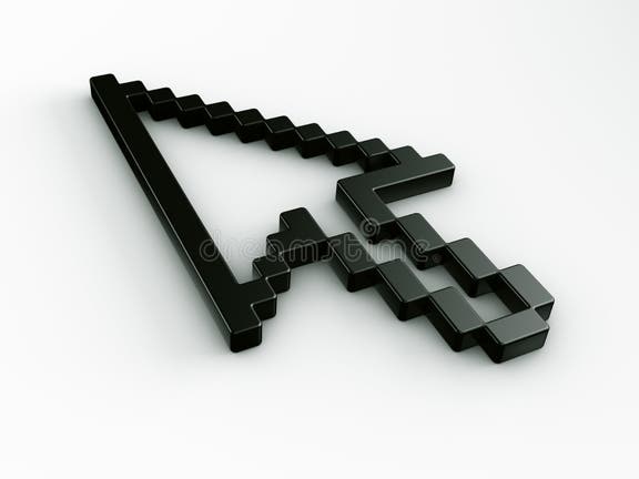 Cursore Del Mouse Della Freccia in 3d Illustrazione di Stock ...