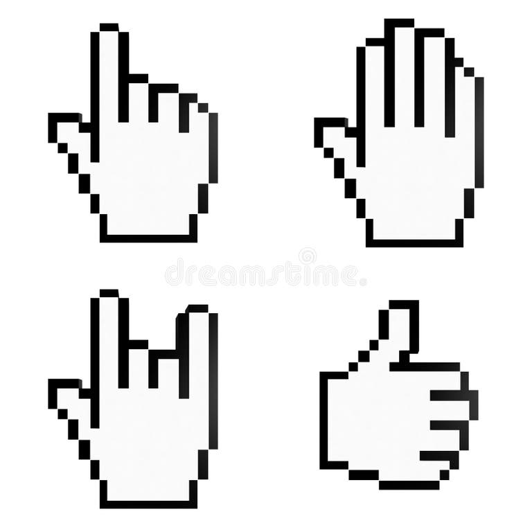 3d Pixel Cursors Stock Illustrations – 78 3d Pixel Cursors Stock ...