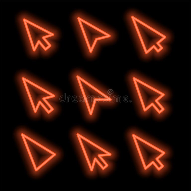 Neon Cursors Stock Illustrations – 22 Neon Cursors Stock Illustrations ...