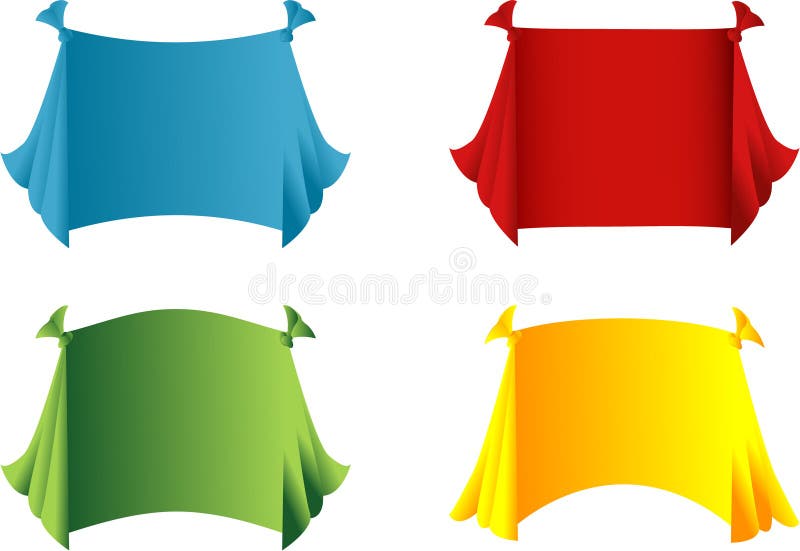 Curtail Icons stock vector. Illustration of drape, banner - 3367786