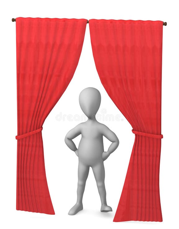 Curtain stock illustration. Illustration of pose, wishbone - 13585251