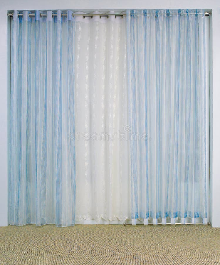 Translucent window curtain stock photo. Image of home - 13413720
