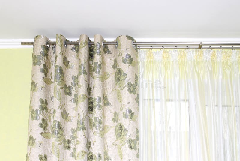 Curtain close-up stock image. Image of interior, window - 22988757