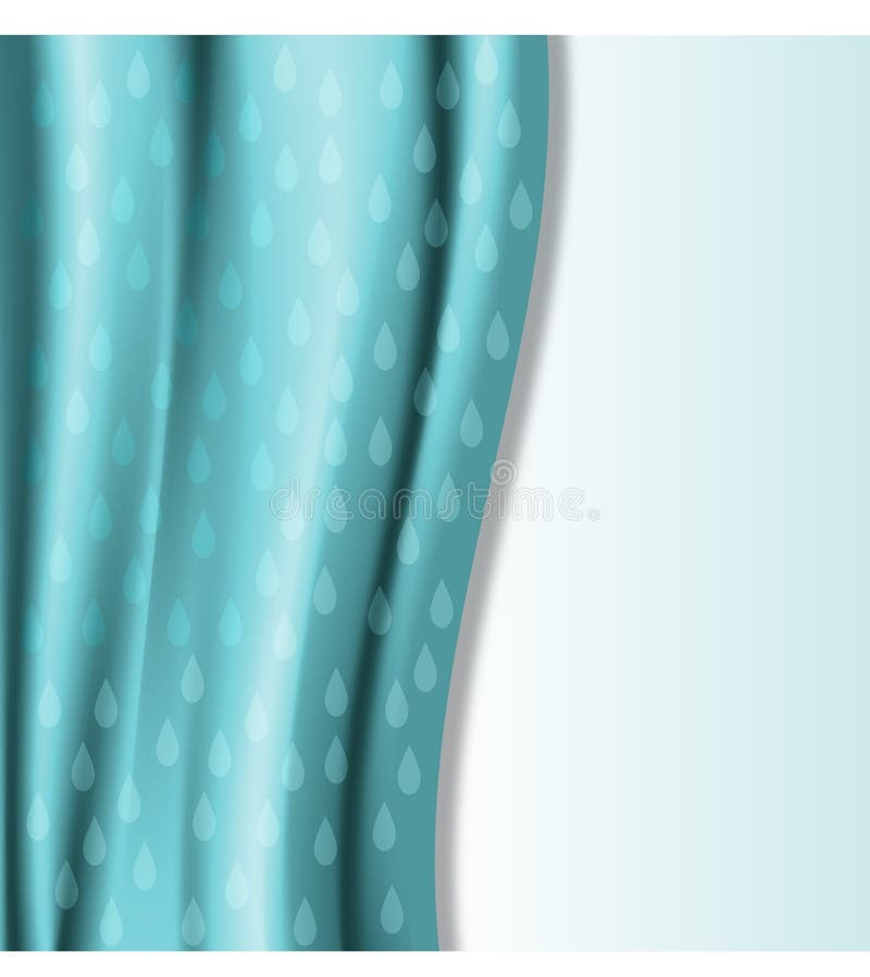 Curtain with a Drops Rain Pattern Stock Illustration - Illustration of ...