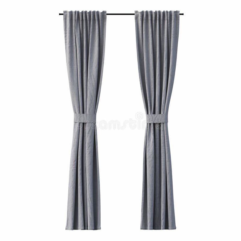 Curtain Isolated on Transparent Background Stock Photo - Illustration ...