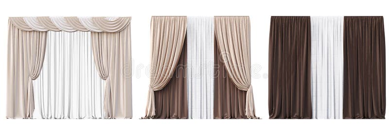 Curtain Isolated on Transparent Background Stock Image - Illustration ...