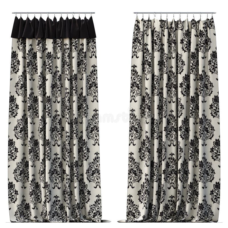 Curtain Isolated on Transparent Background Stock Image - Illustration ...