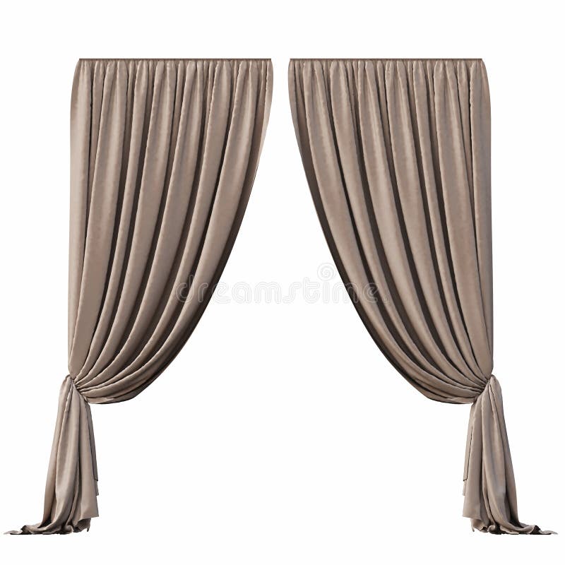 Curtain Isolated on Transparent Background Stock Image - Illustration ...