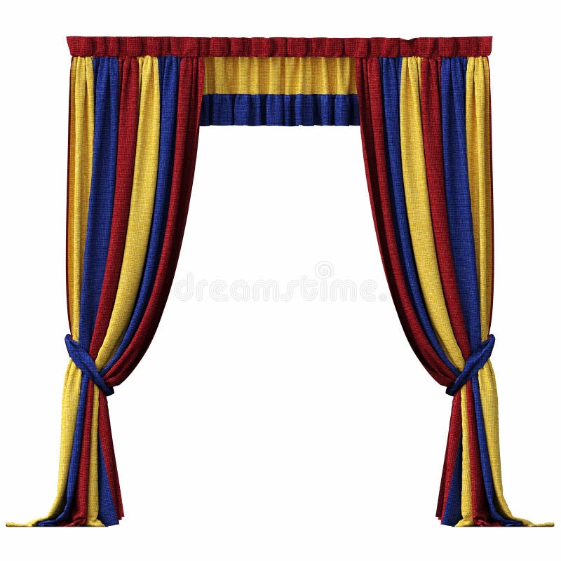 Curtain Isolated on Transparent Background Stock Image - Illustration ...