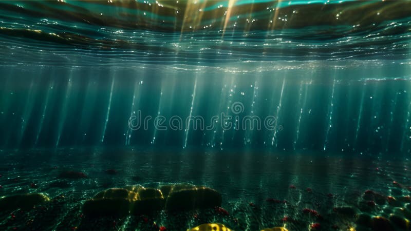 Curtain of Light in the Deep Sea Stock Footage - Video of curtain ...